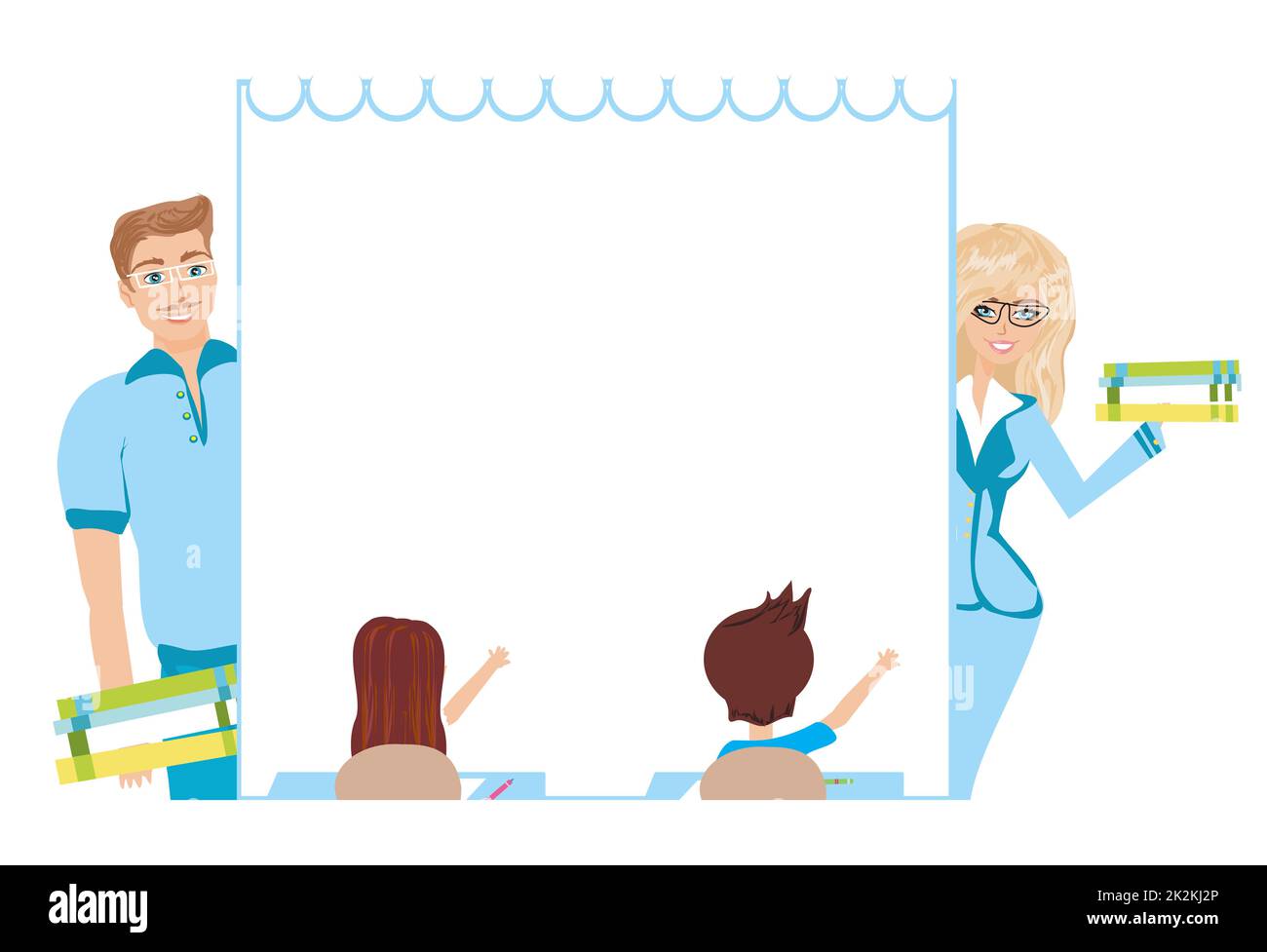 Kids school frame Stock Photo - Alamy