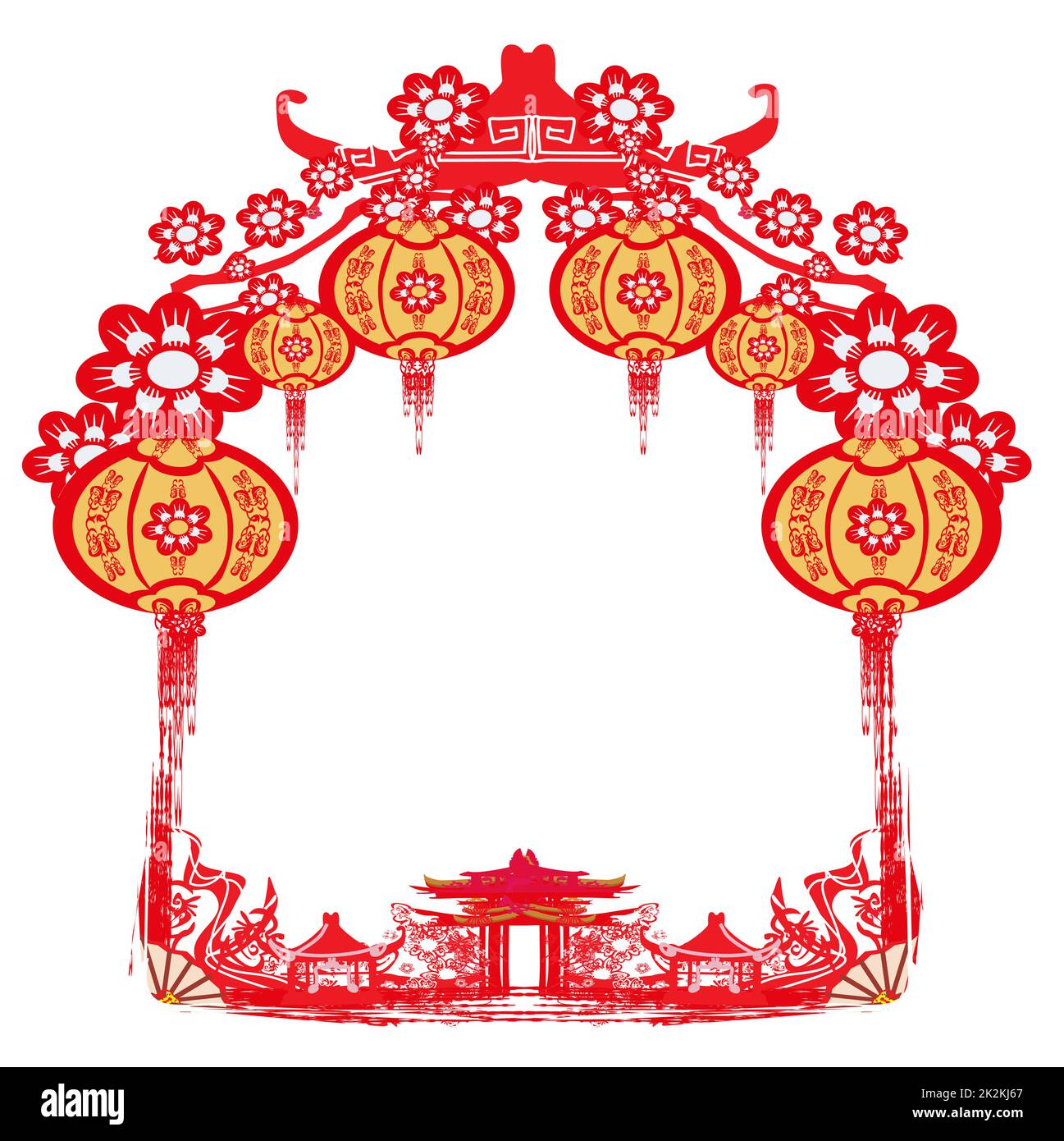 Mid-Autumn Festival for Chinese New Year - frame Stock Photo - Alamy