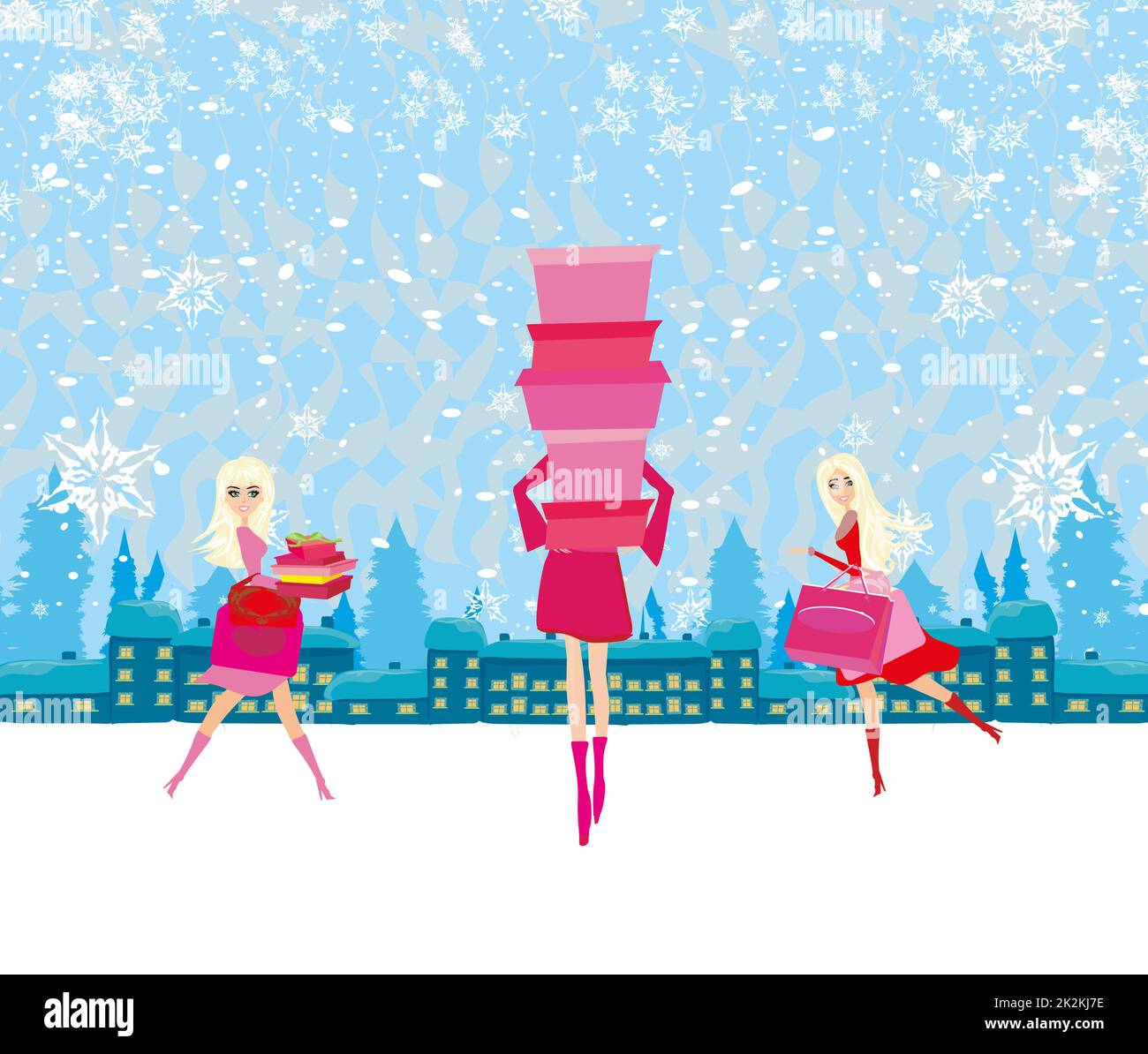 Supermarket shopping winter hi-res stock photography and images - Alamy