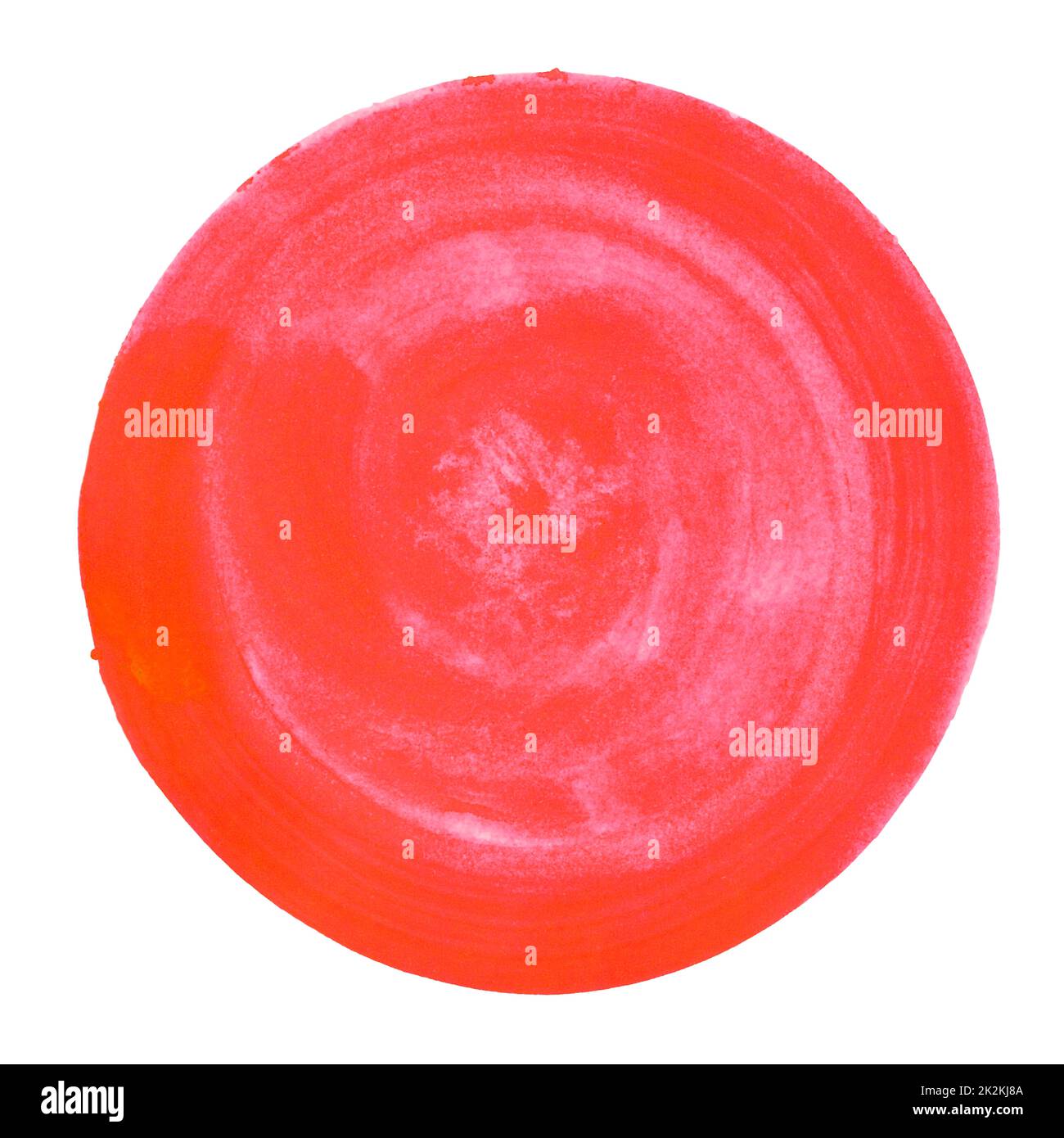 Red watercolor circle hand drawn Stock Photo - Alamy