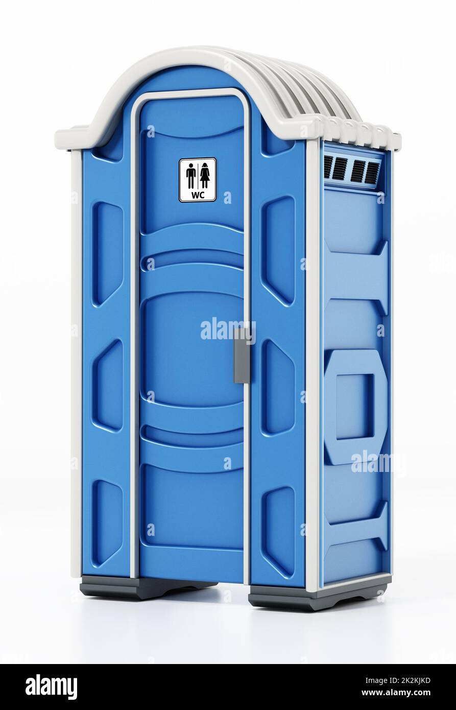 Portable WC isolated on white background. 3D illustration Stock Photo ...