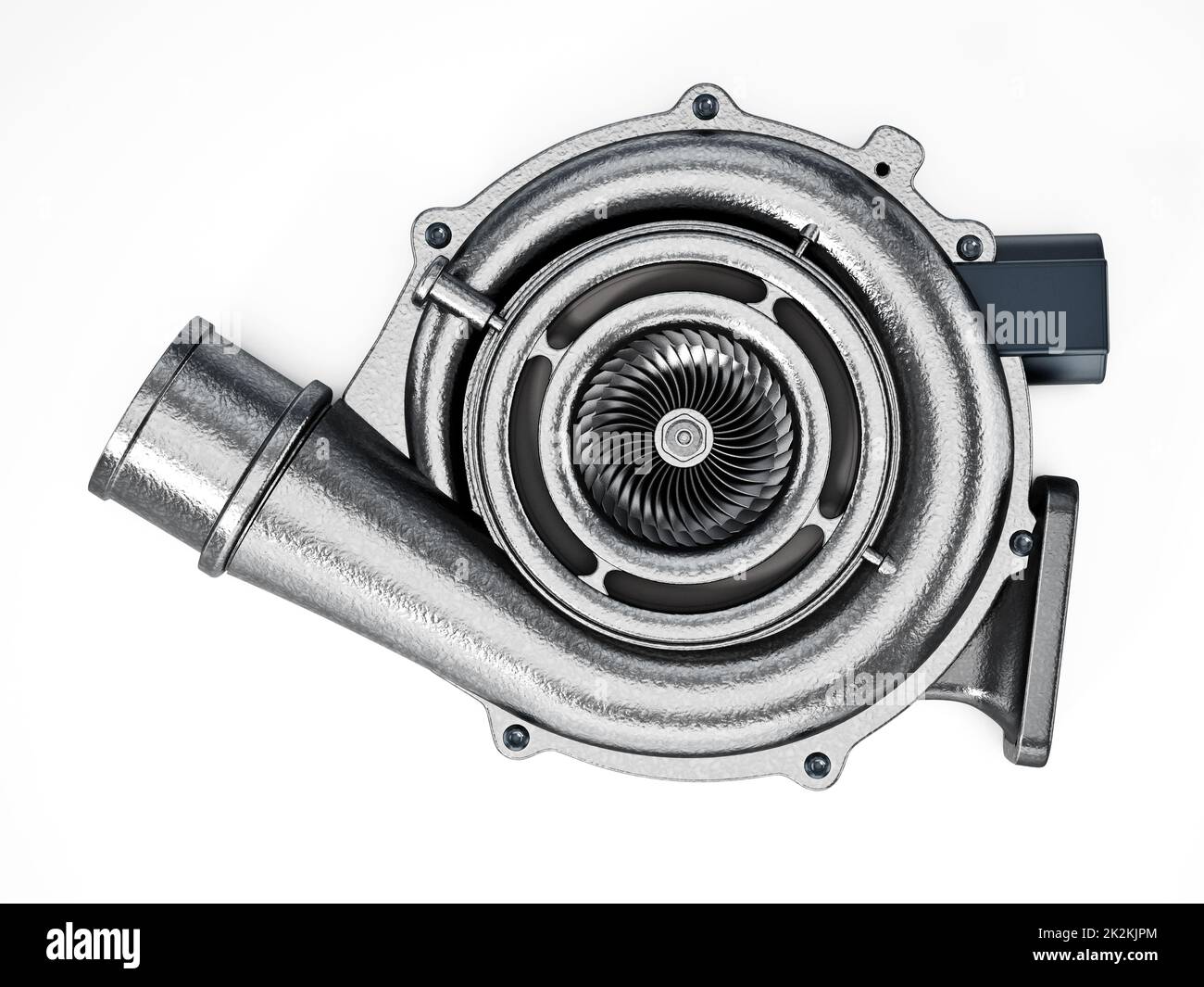 Generic turbo isolated on white background. 3D illustration Stock Photo ...