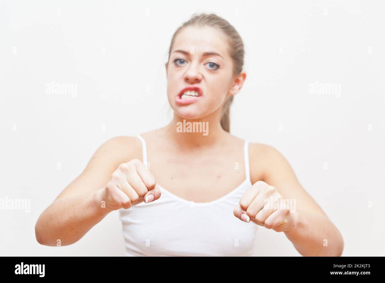 I'm going to snap you in two Stock Photo - Alamy