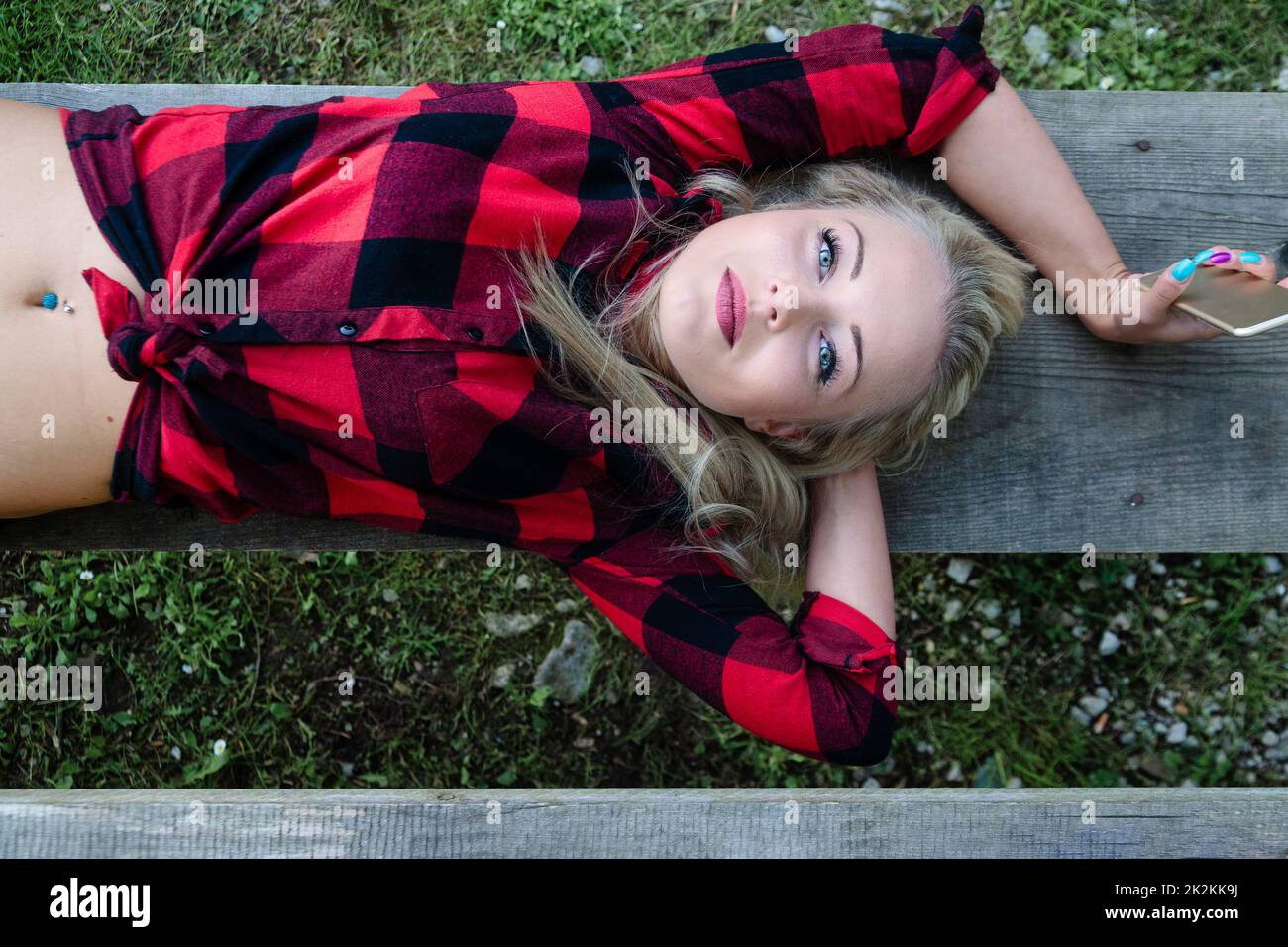 Over a green bench hi-res stock photography and images - Alamy