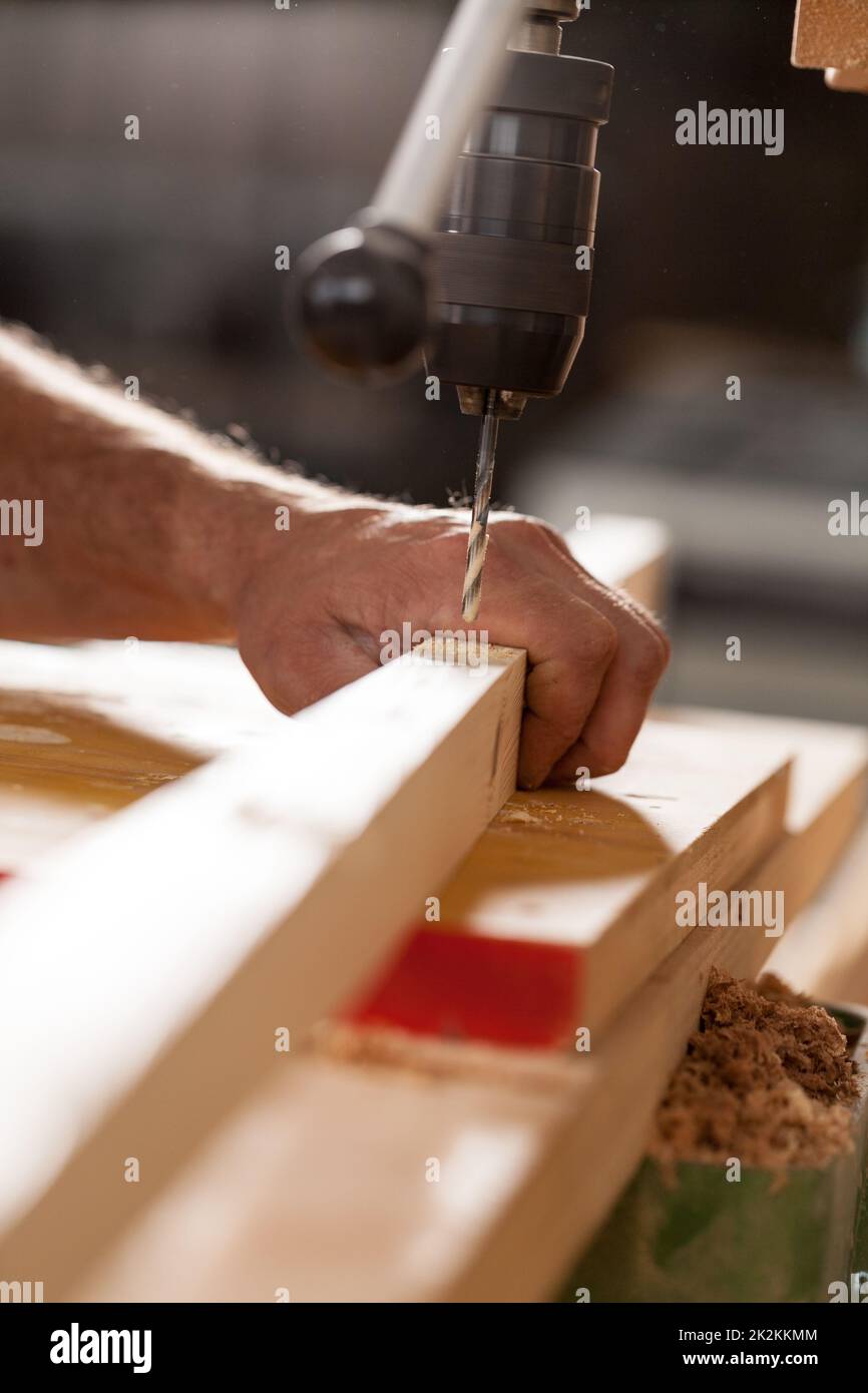 Plank drilling hi-res stock photography and images - Alamy
