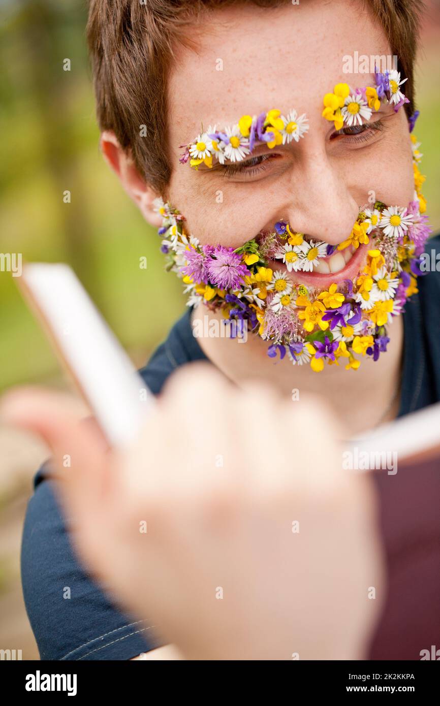 Man reading book face hi-res stock photography and images - Alamy
