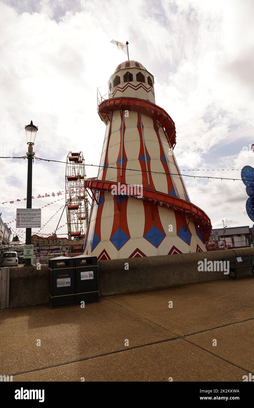 Traditional British helter skelter Stock Photo - Alamy