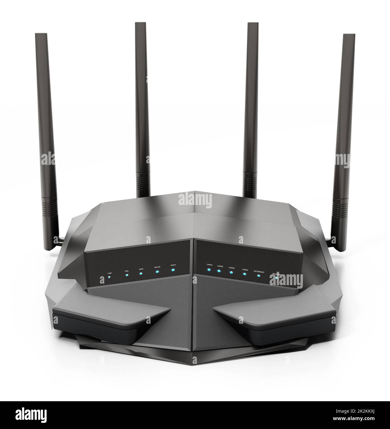 High Speed Wireless Wi Fi Black Router Modem Or Range Extender With
