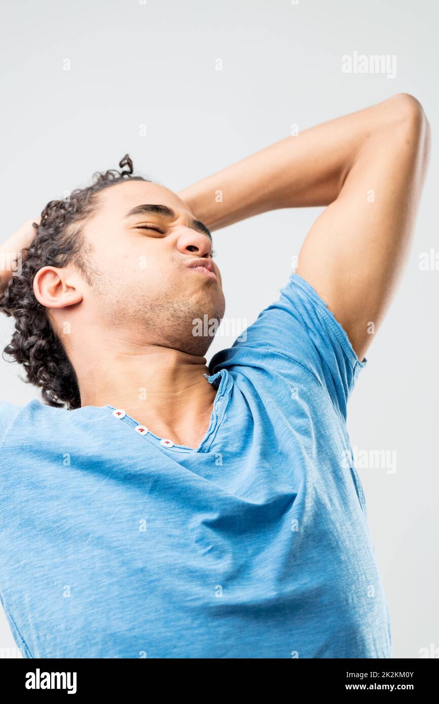 Lazy man hi-res stock photography and images - Alamy