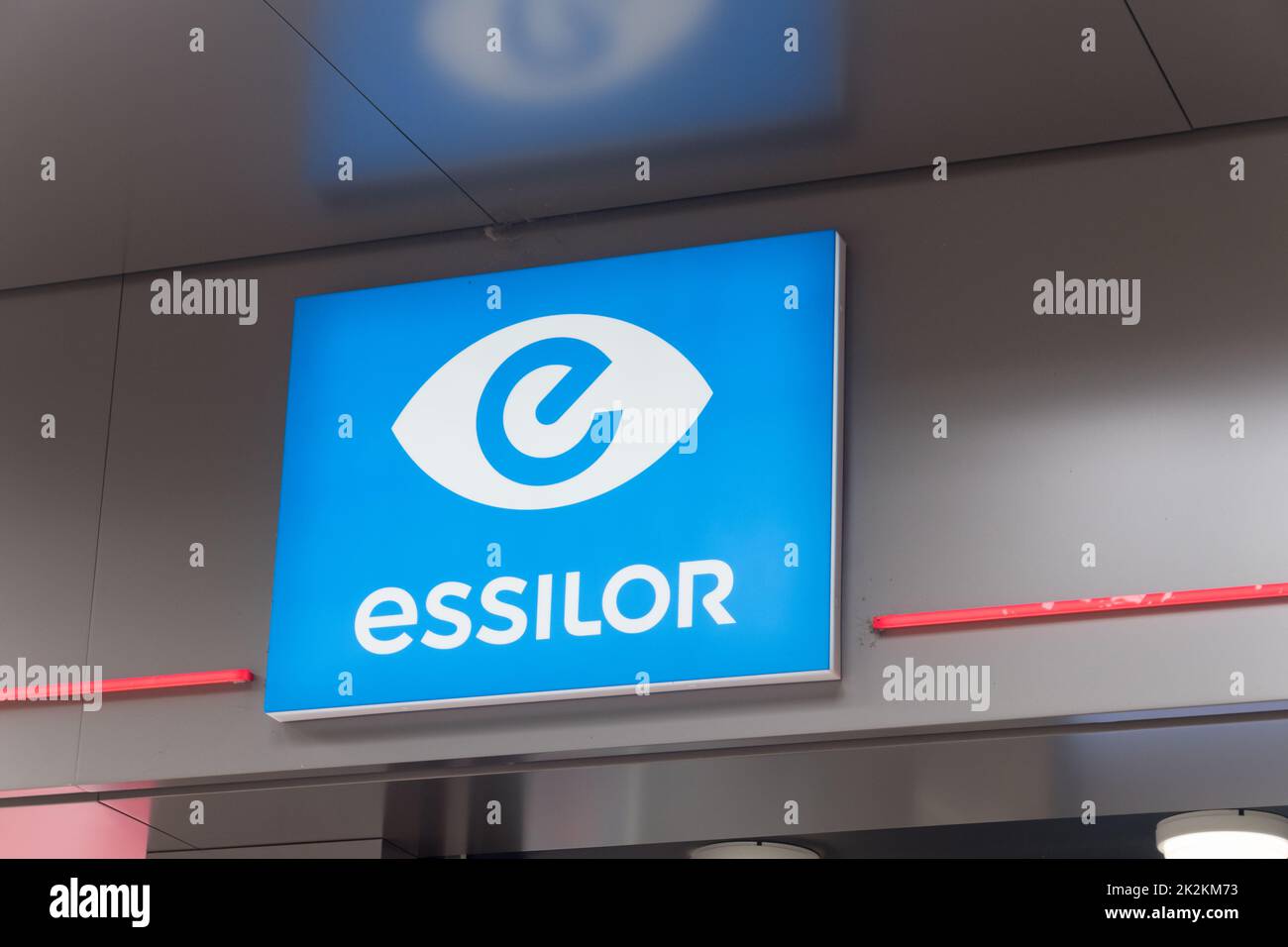 Sofia, Bulgaria - June 6, 2022: Logo of Essilor. Essilor International ...