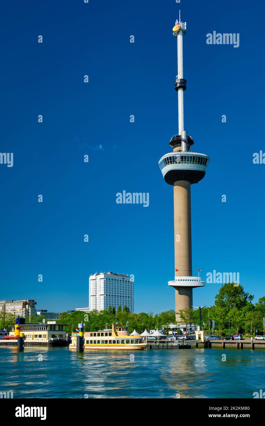 Rotterdam cityscape with Euromast and Nieuwe Maas river Stock Photo - Alamy