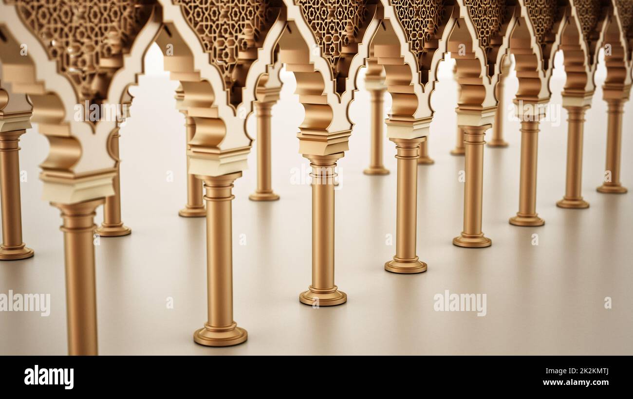 Islamic architectural detail. 3D illustration Stock Photo - Alamy