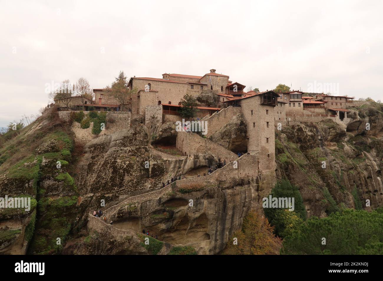 Stunning view onto the Holy Monastery of Great Meteoron Stock Photo - Alamy