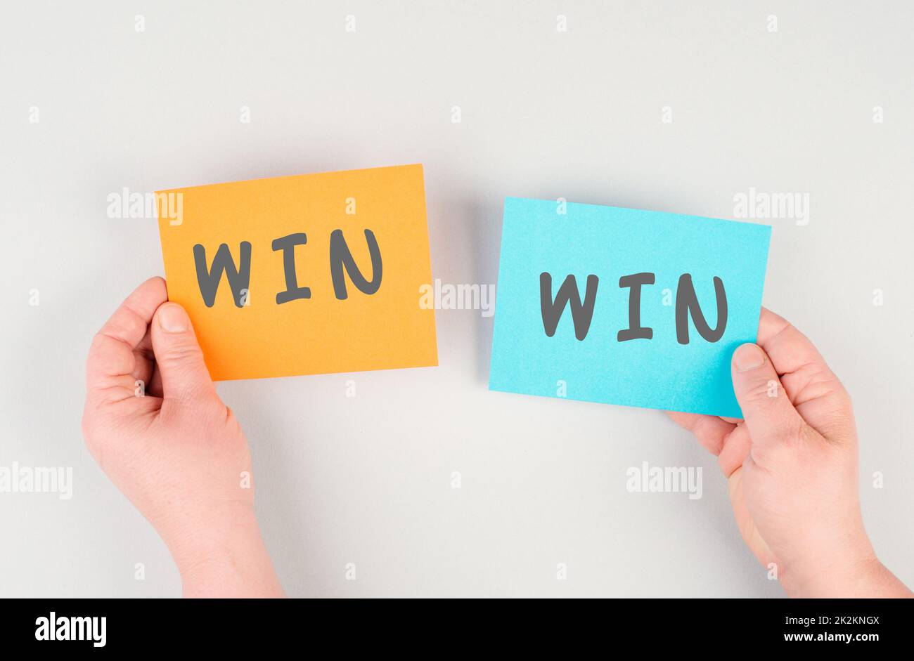 The word win is standing on paper, problem solving, winner mindset ...