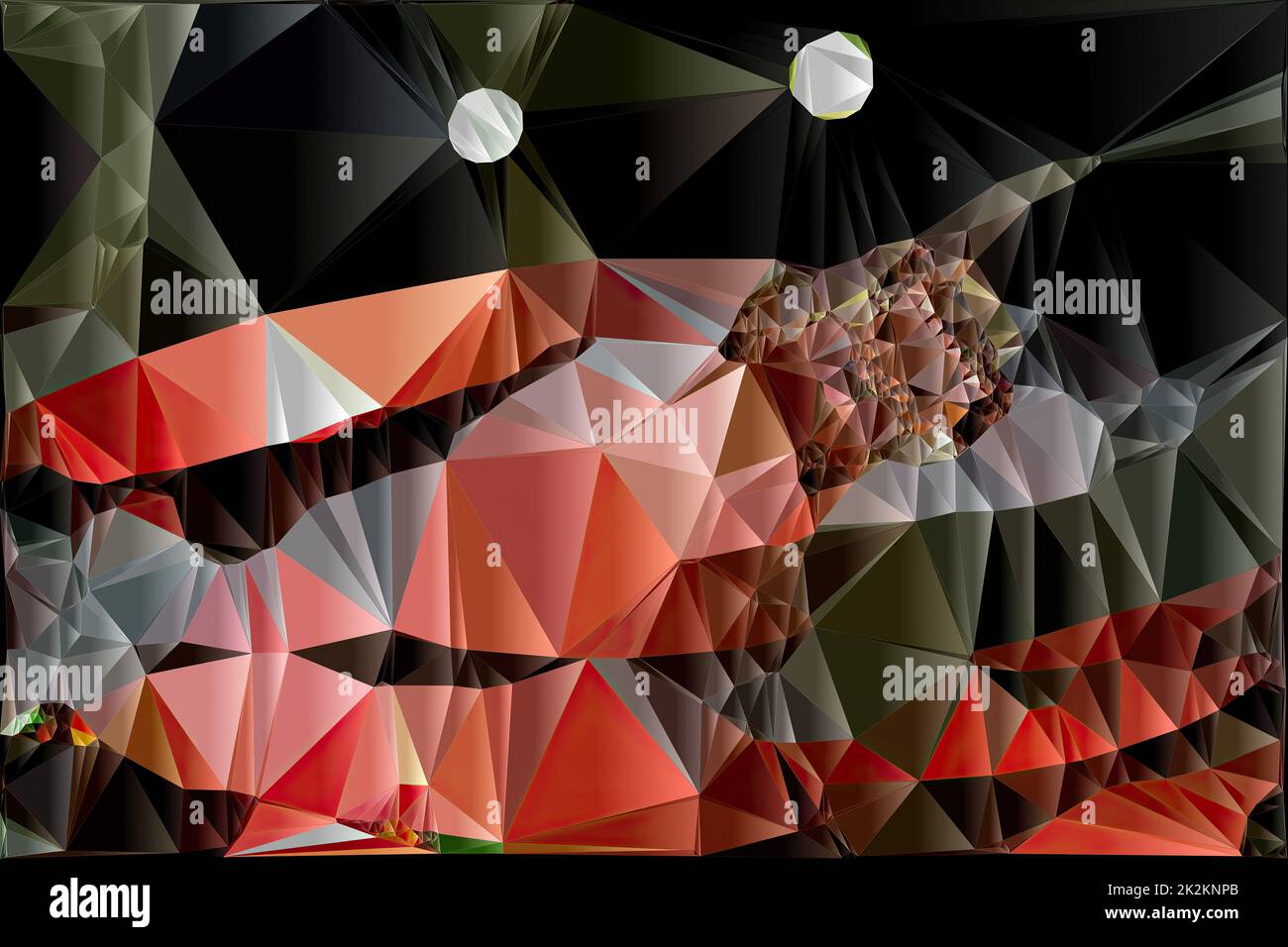 Artwork of abstract composition made with geometrical shapes Stock ...