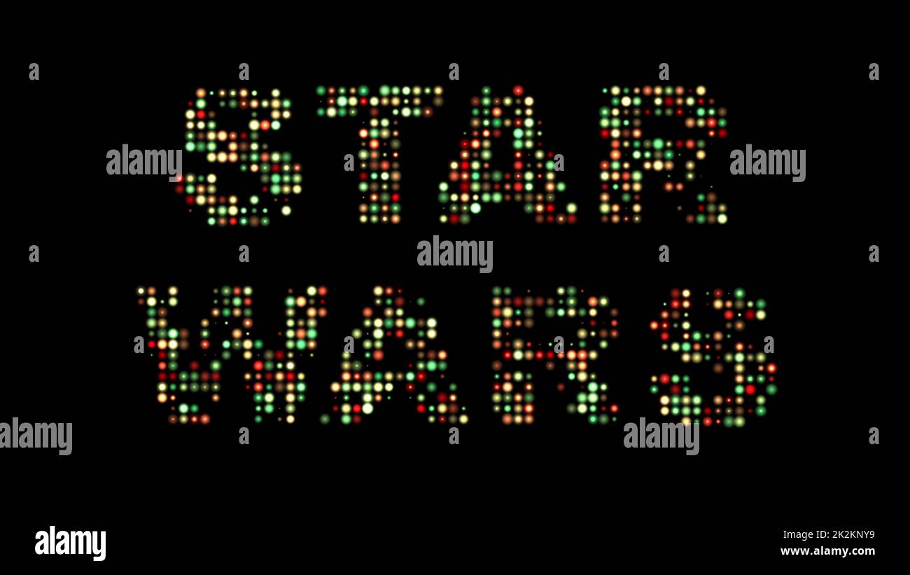 Star wars colorful led sign Stock Photo - Alamy