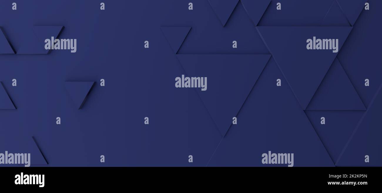 Abstract modern dark blue triangle background Stock Photo - Alamy