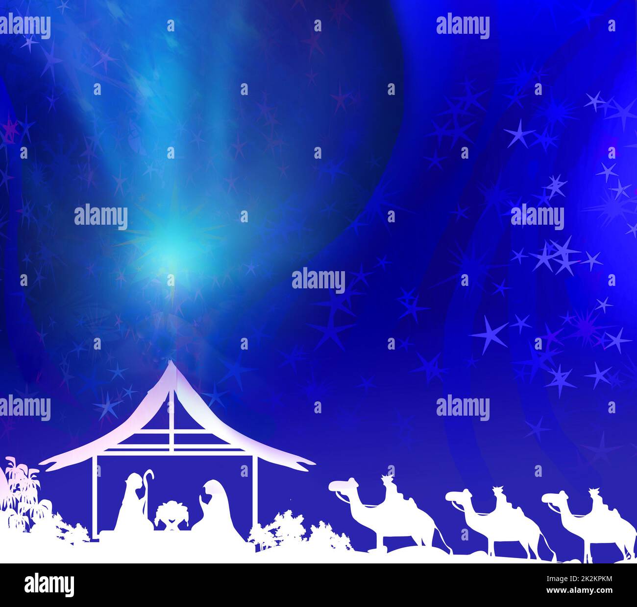 Biblical scene - birth of Jesus in Bethlehem Stock Photo - Alamy