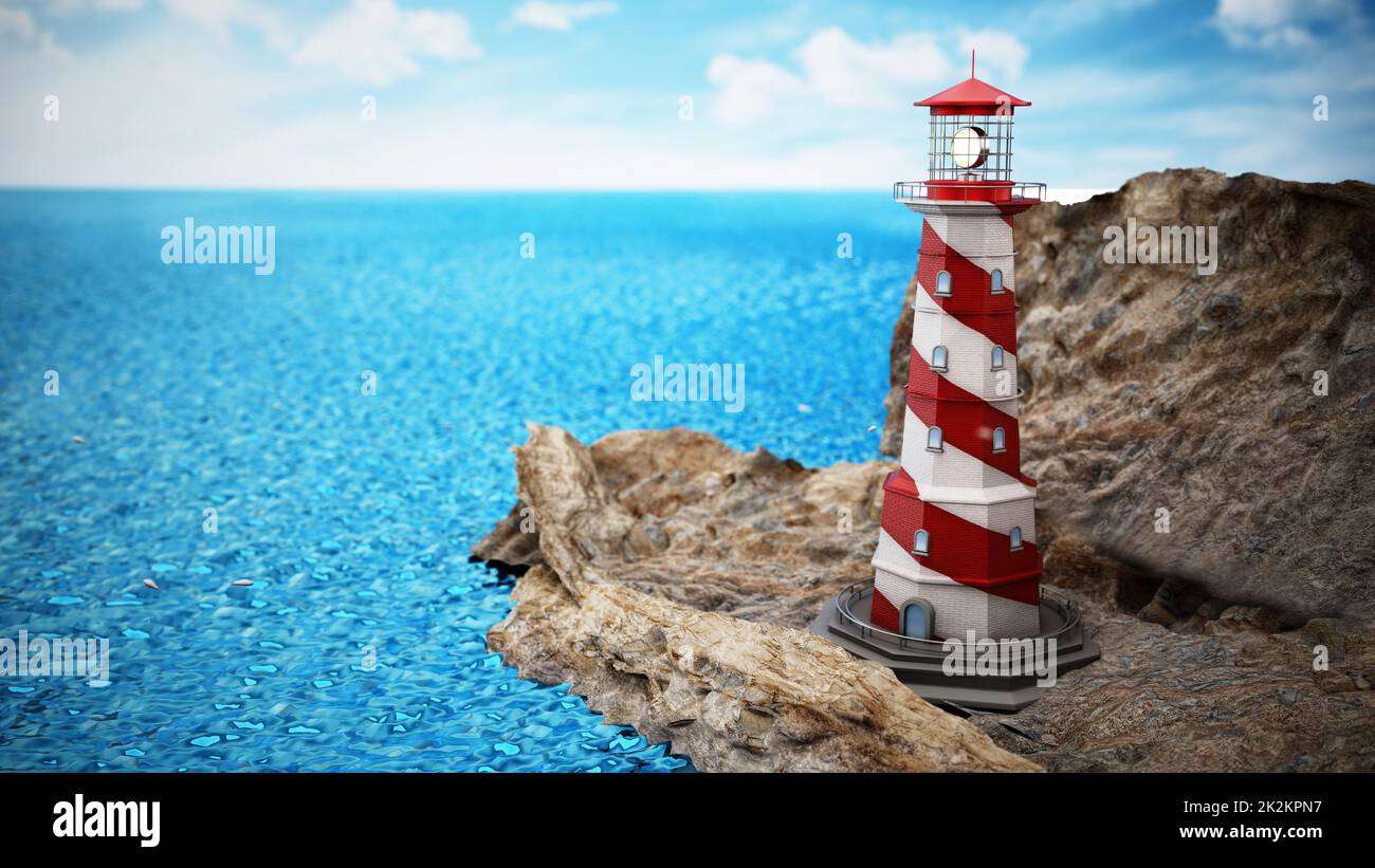 Cliff sea coast graphic hi-res stock photography and images - Alamy