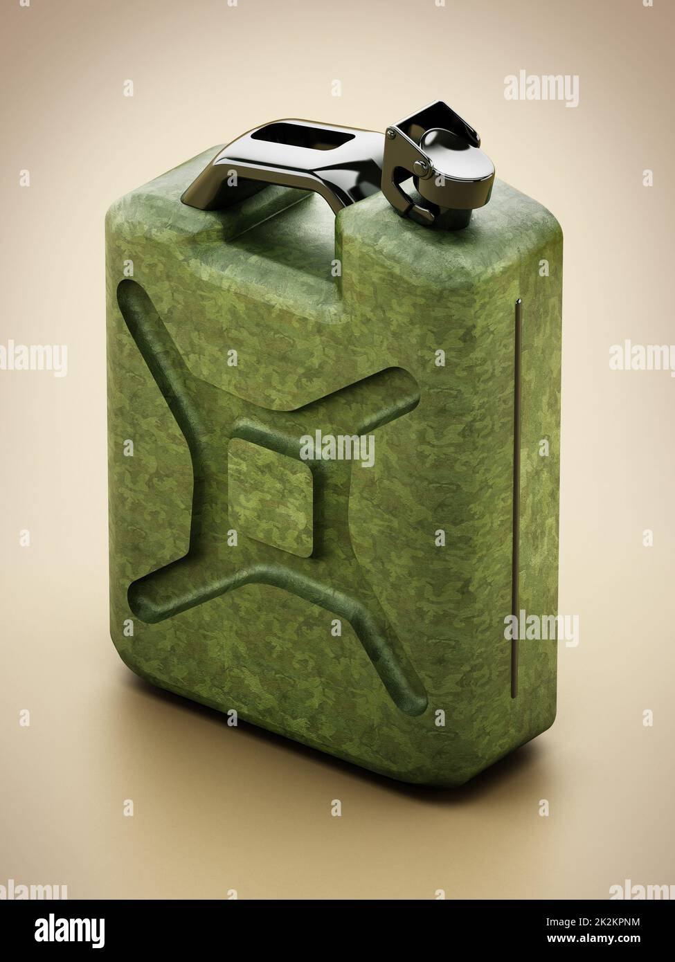 Vintage green gas canister. 3D illustration Stock Photo - Alamy