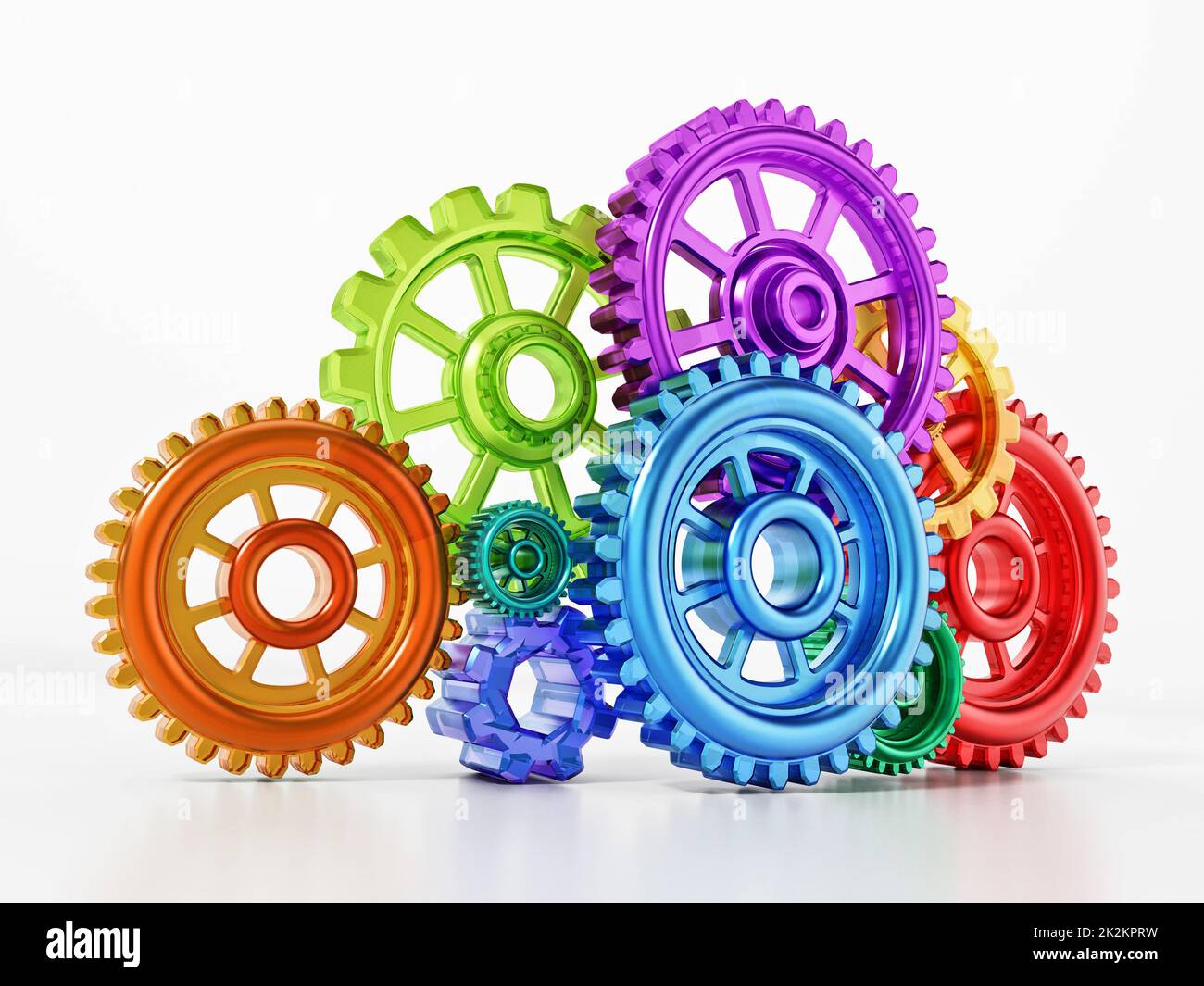 Colorful Gears Wallpaper