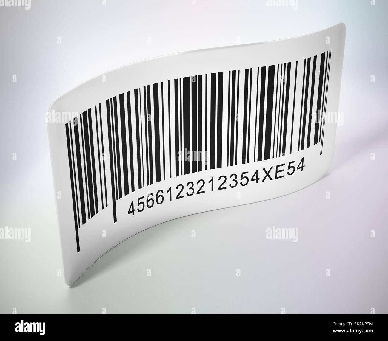 Generic barcode isolated on white background. 3D illustration Stock ...