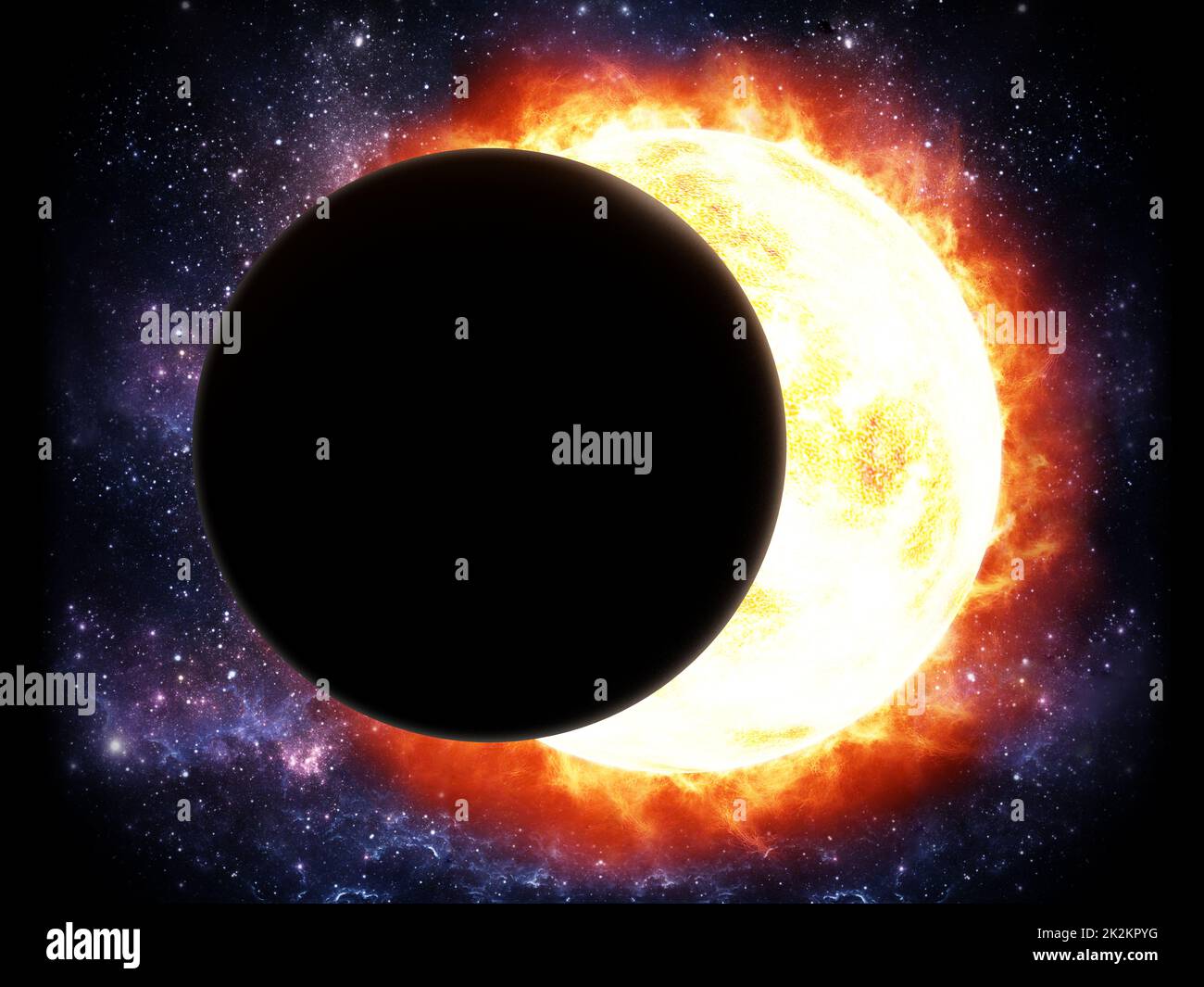 Real Solar Eclipse In Space