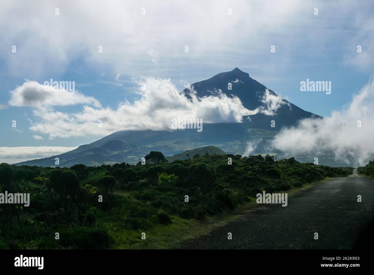 Pico mountain in Pico island Stock Photo - Alamy