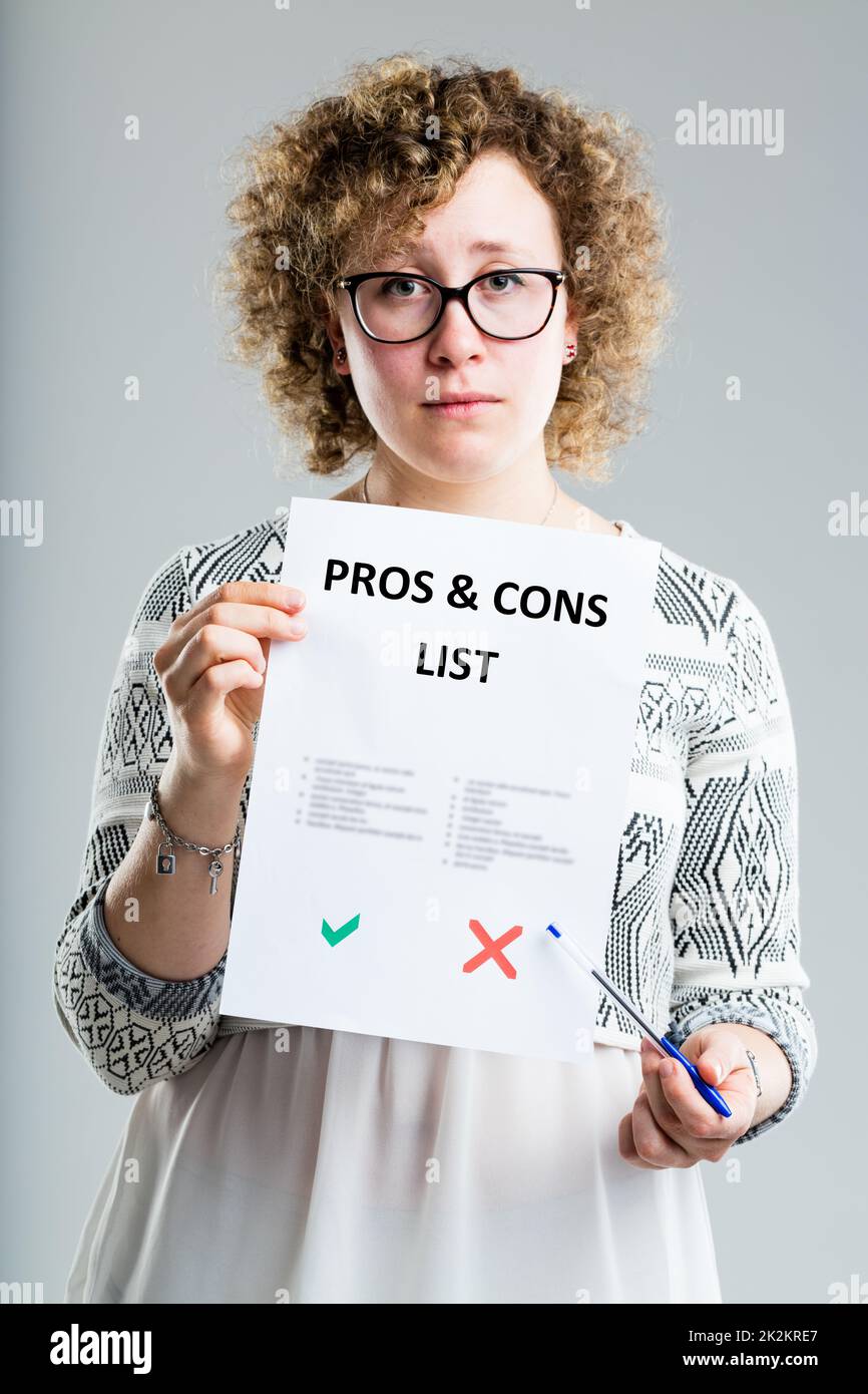 Woman considering hi-res stock photography and images - Alamy