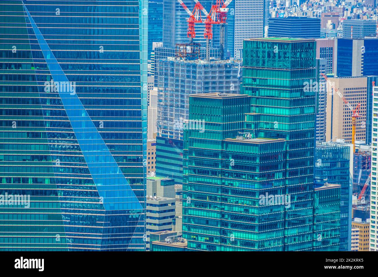 Urban landscape from the Roppongi Hills Observation Deck Stock Photo ...