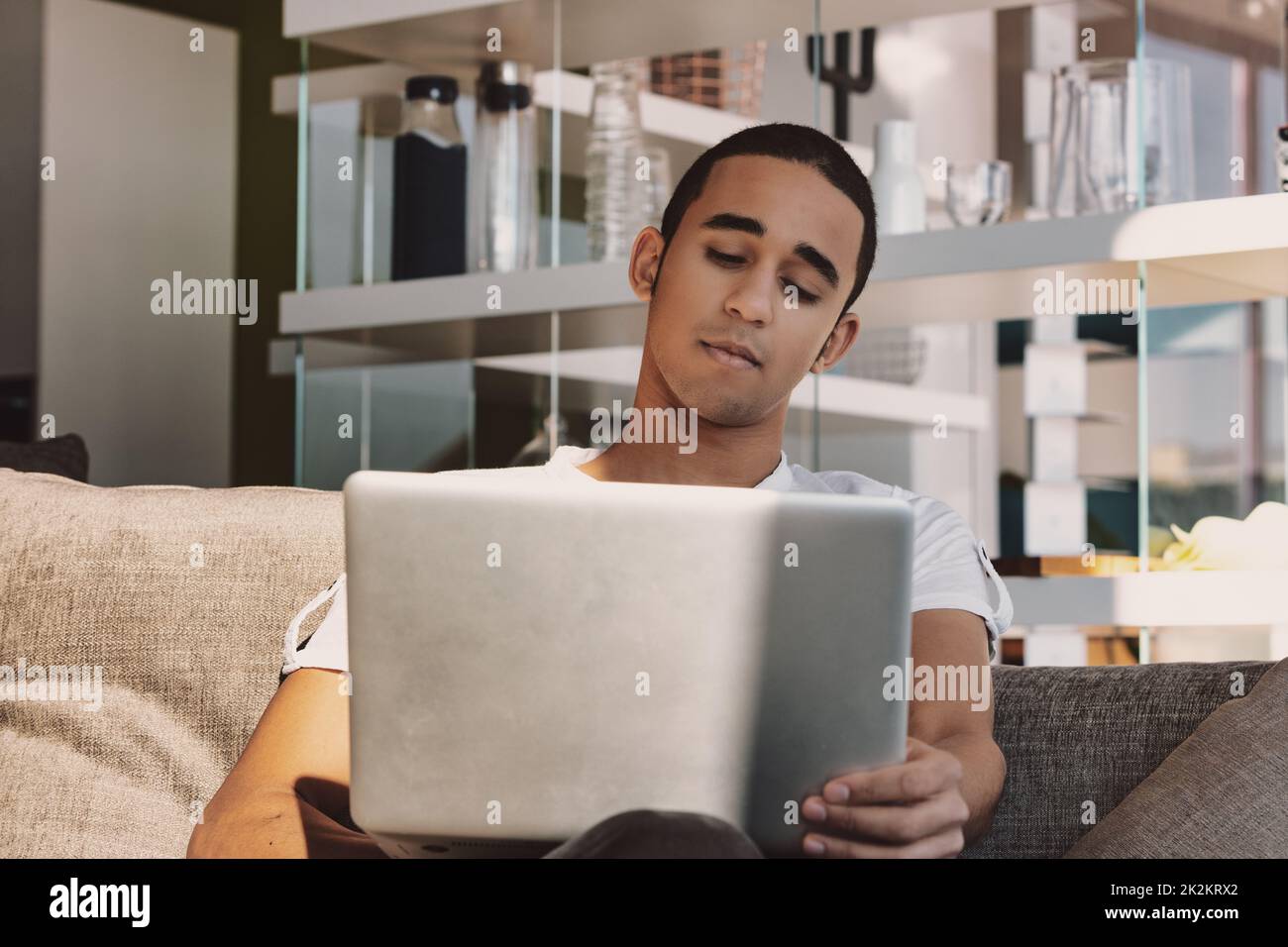 Reading laptop hi-res stock photography and images - Alamy