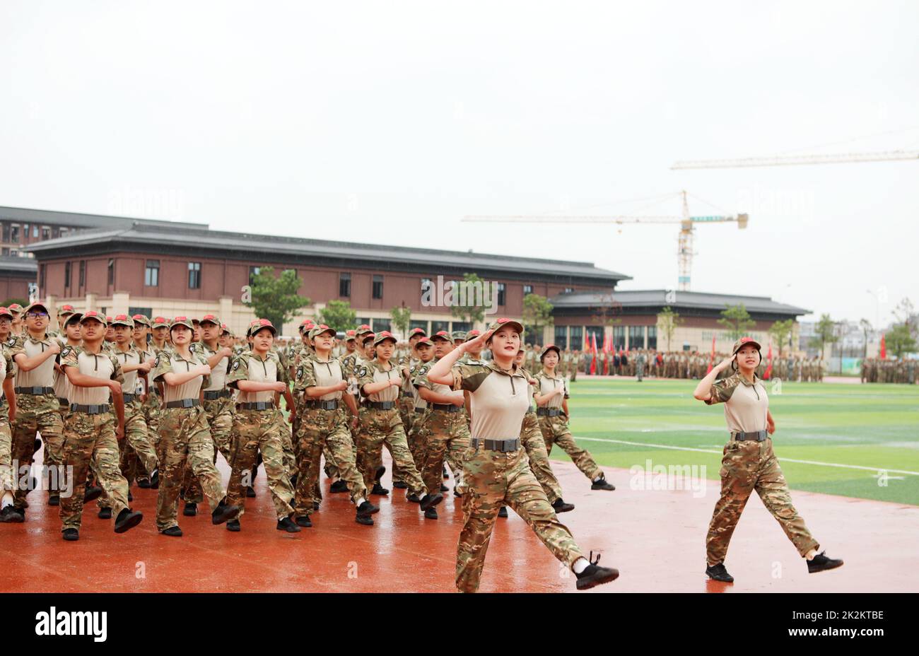 CHONGQING, CHINA - SEPTEMBER 23, 2022 - College students military ...