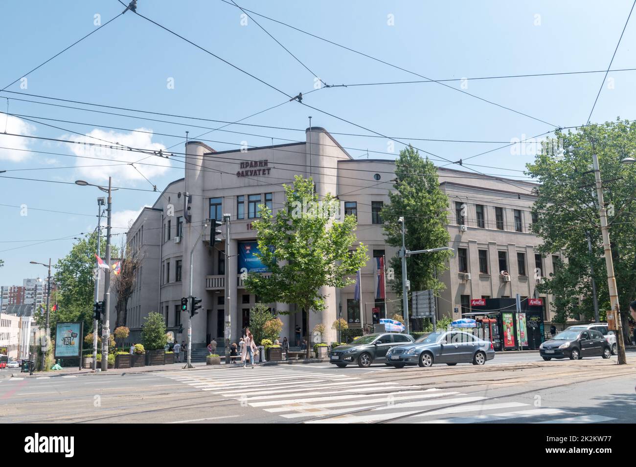 Belgrade, Serbia - June 7, 2022: University of Belgrade Faculty of Law ...