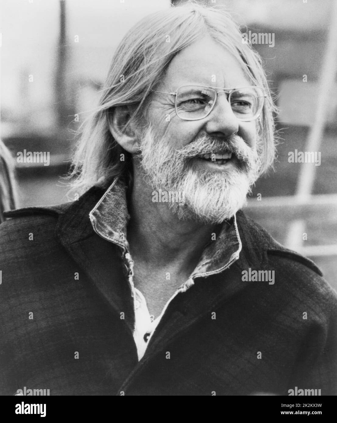Hal Ashby Director. On the set of "Bound for Glory", 1976, USA Stock ...