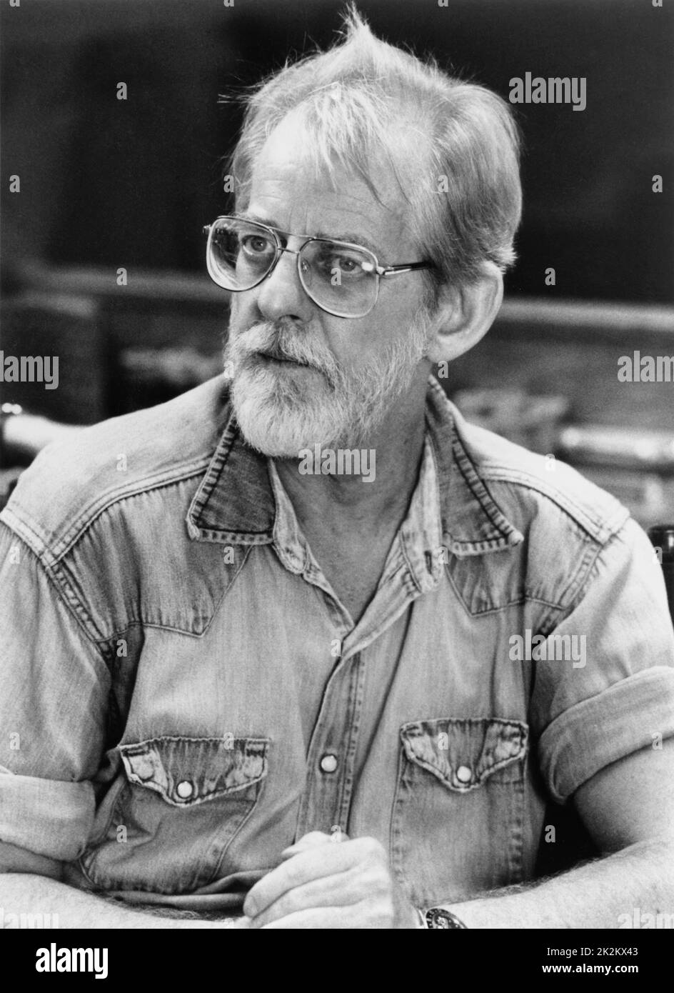Hal Ashby Director. On the set of "8 Millions Ways to Die", 1986, USA ...