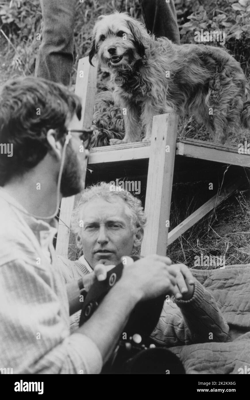 Director / writer / Producer Joe Camp with Benji Benji the Hunted, USA ...