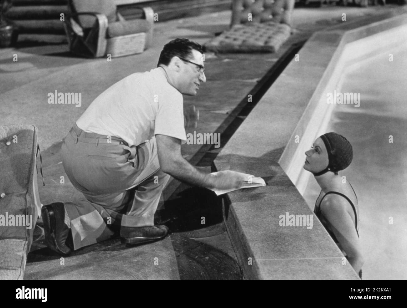 Bathing cap pool Black and White Stock Photos & Images - Alamy