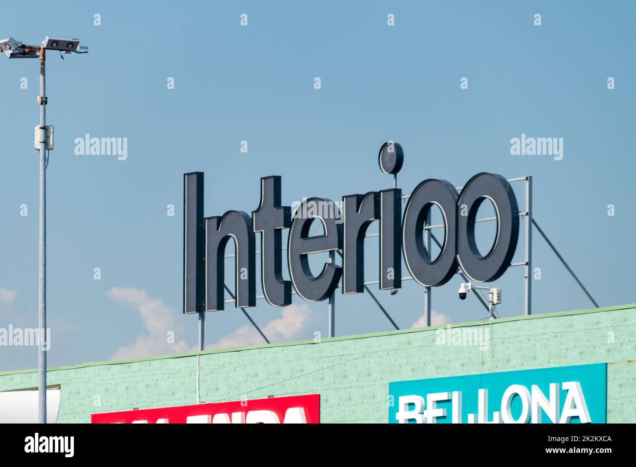 Oradea, Romania - June 9, 2022: Logo and sign of Interioo Stock Photo ...