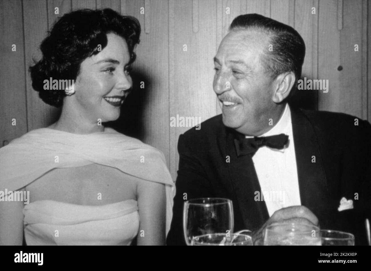 Jennifer Jones and American animator and producer Walt Disney Ca 1962 ...
