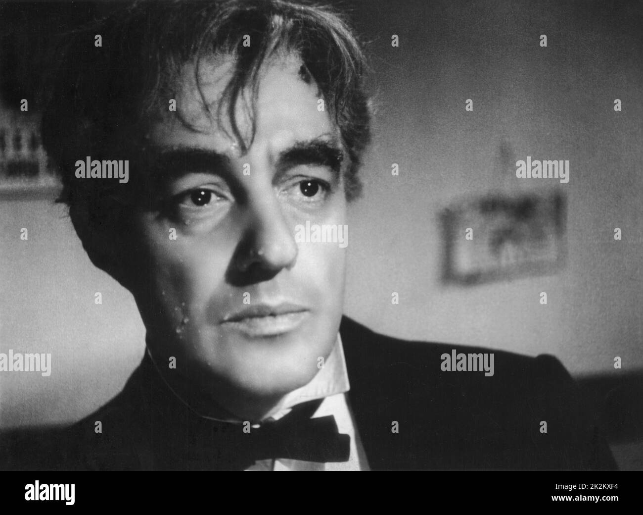 Movie 1950s fifties italian actor portrait headshot drama rome Black ...