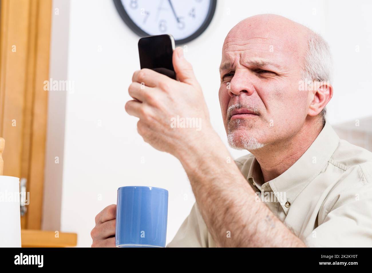 senior man has problems with his vision Stock Photo - Alamy
