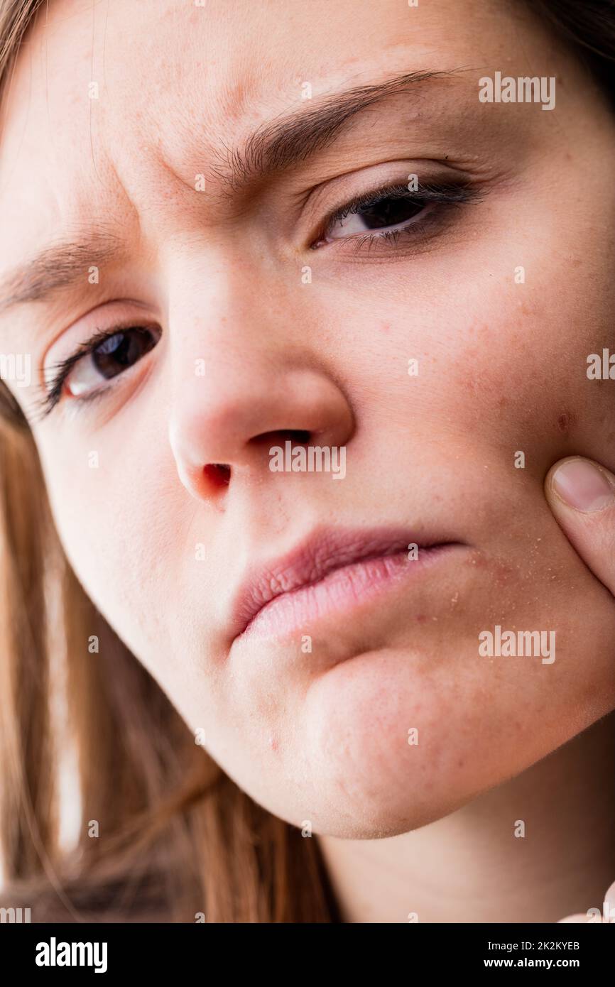 Woman spots face hi-res stock photography and images - Alamy