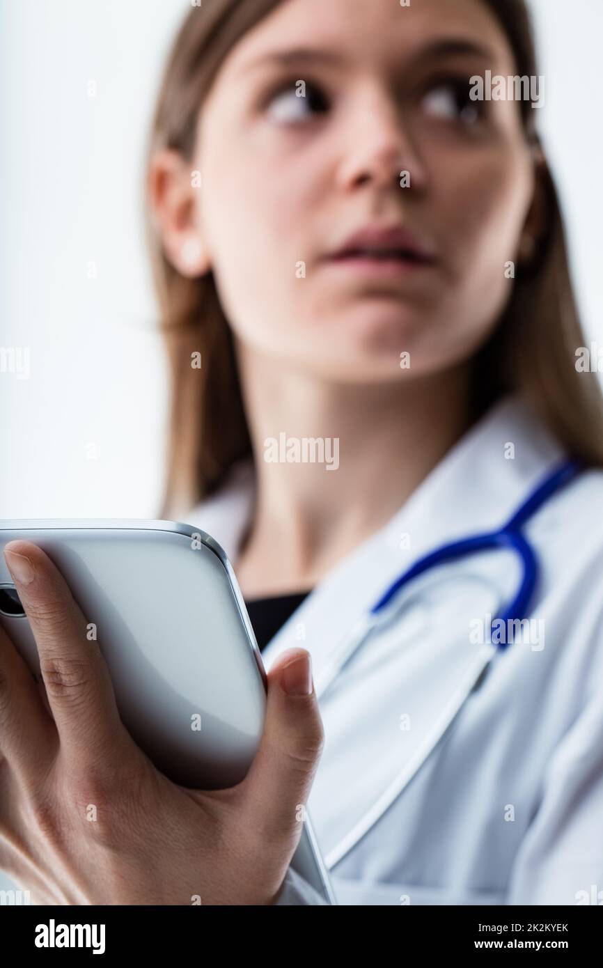 healthcare check operated by computer software Stock Photo - Alamy