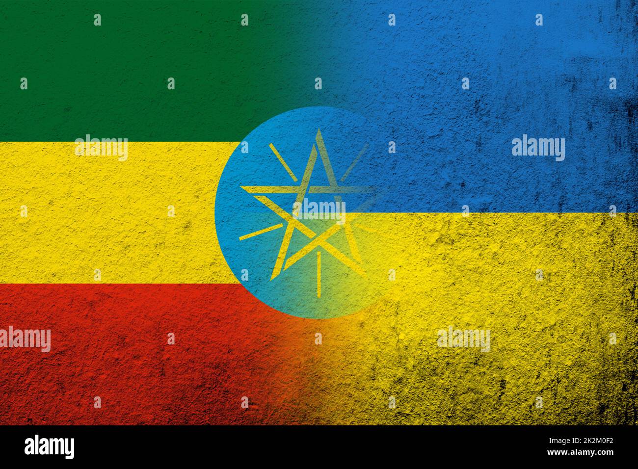 The Federal Democratic Republic of Ethiopia National flag with National ...