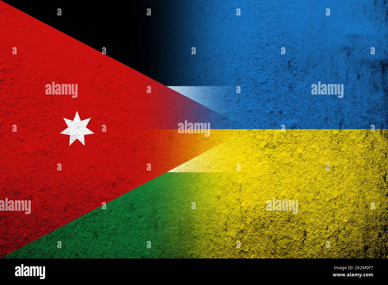 The Hashemite Kingdom of Jordan National flag with National flag of ...