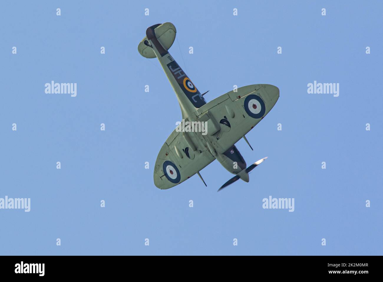 Polish Air Force Spitfire Mk Vb BM597 displaying at Blackpool Air Show ...