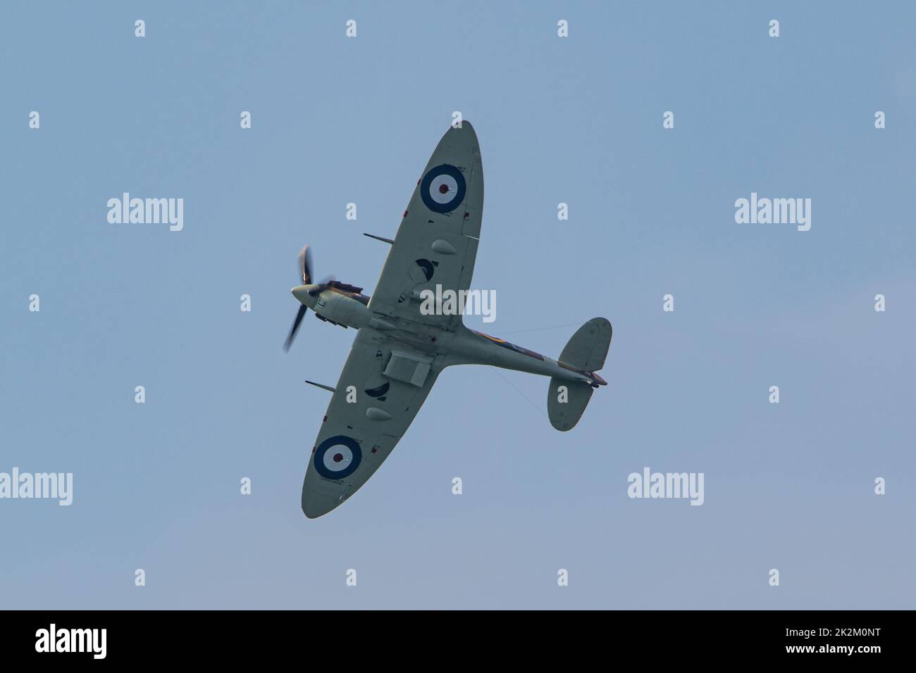 Polish Air Force Spitfire Mk Vb BM597 displaying at Blackpool Air Show ...