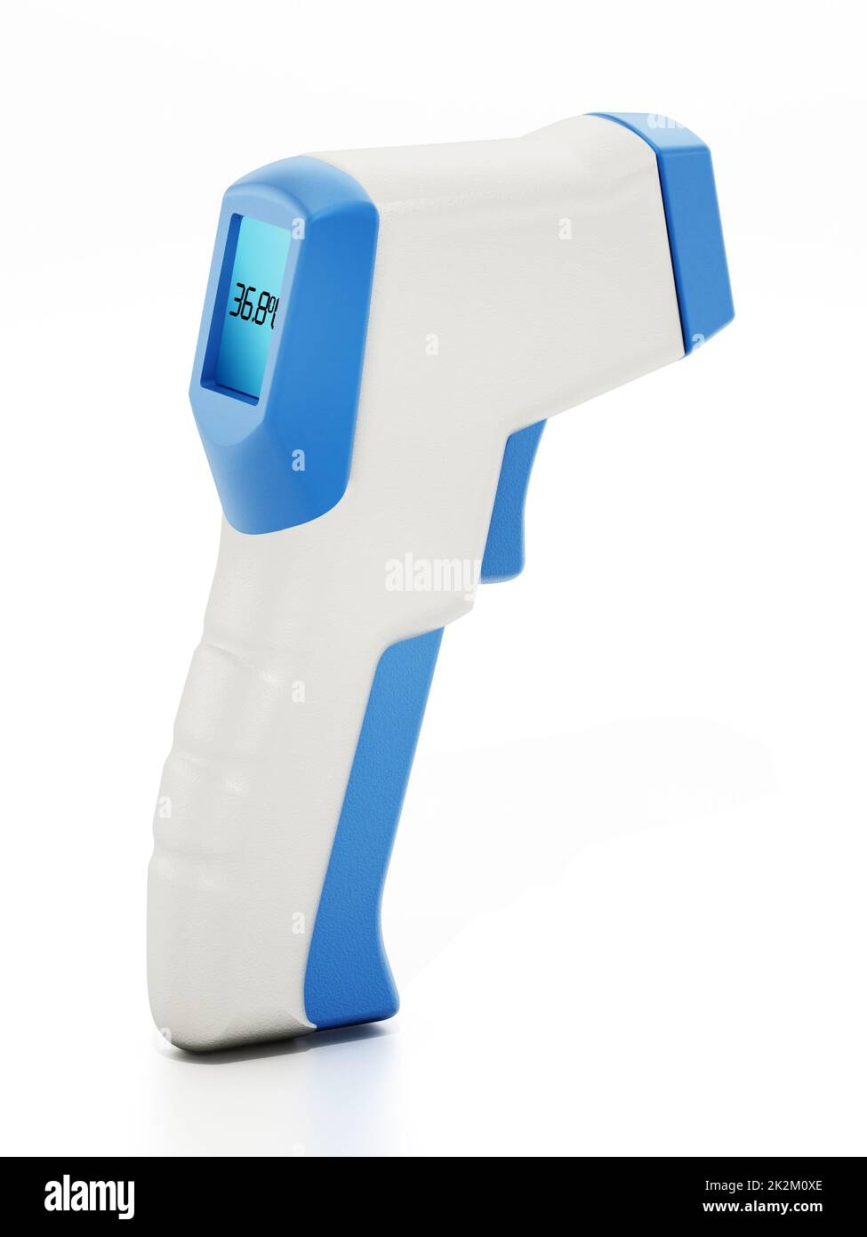 Digital thermometer isolated on white background. 3D illustration Stock ...