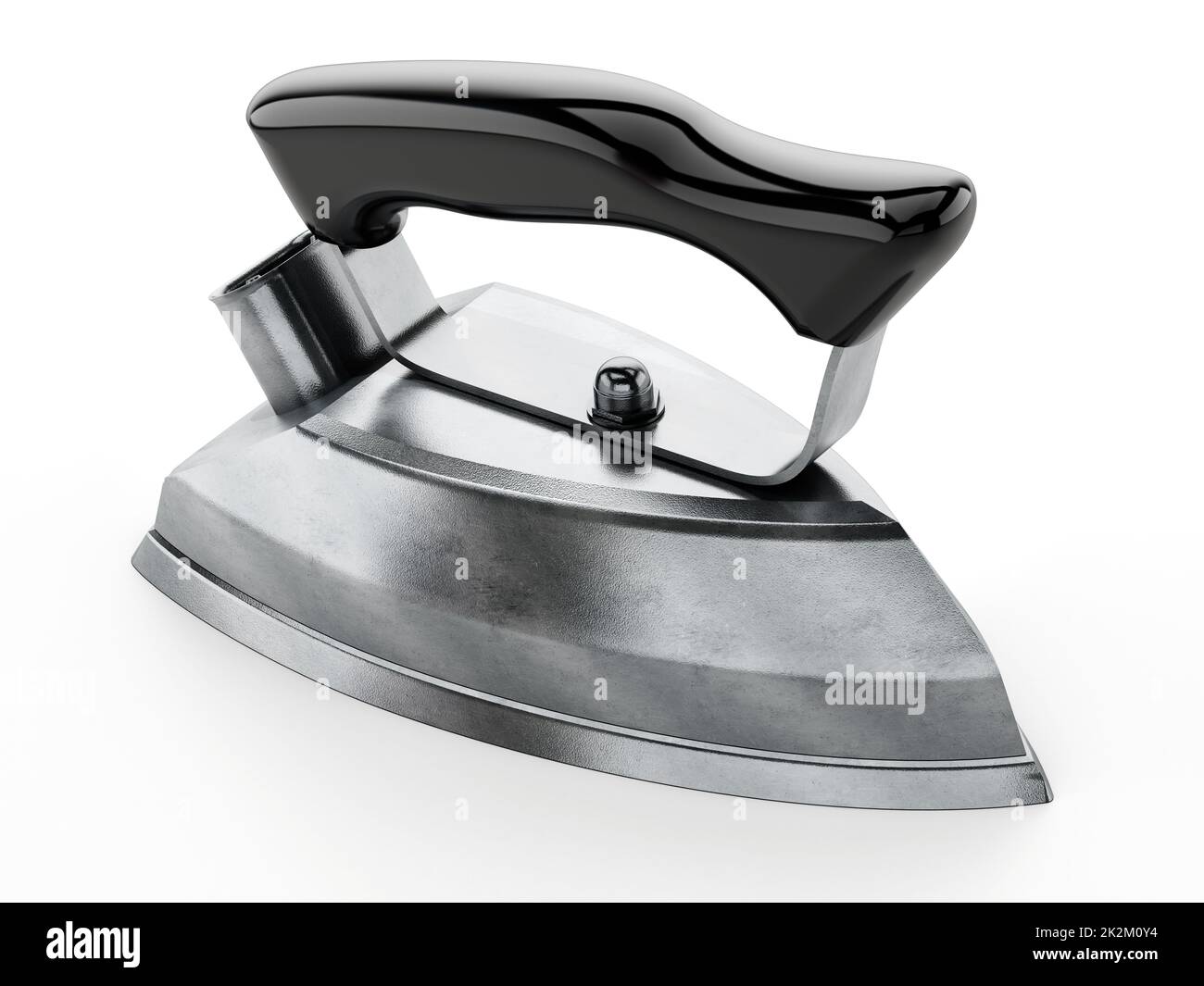 Vintage iron isolated on white background. 3D illustration Stock Photo ...