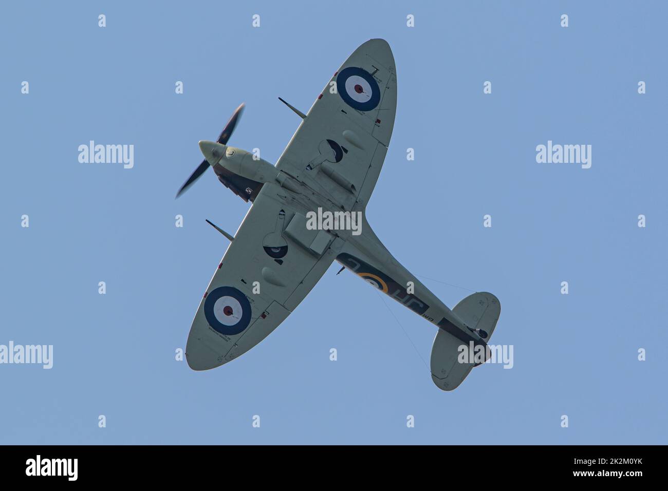 Polish Air Force Spitfire Mk Vb BM597 displaying at Blackpool Air Show ...